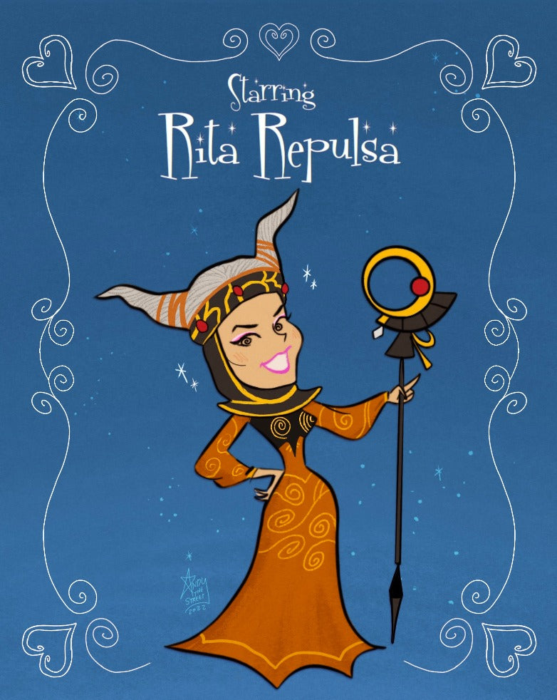 andythestreet - Rita Repulsa Power Rangers Art Print- 2022 Powermorphi ...