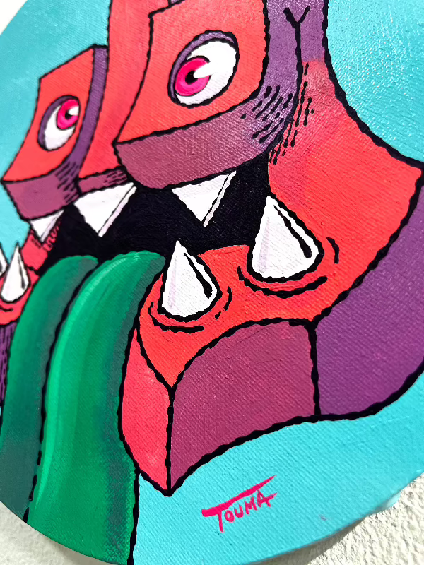 Touma -Fuoking- Original artwork on Canvas - Touma & Mao Exhibition – Q POP